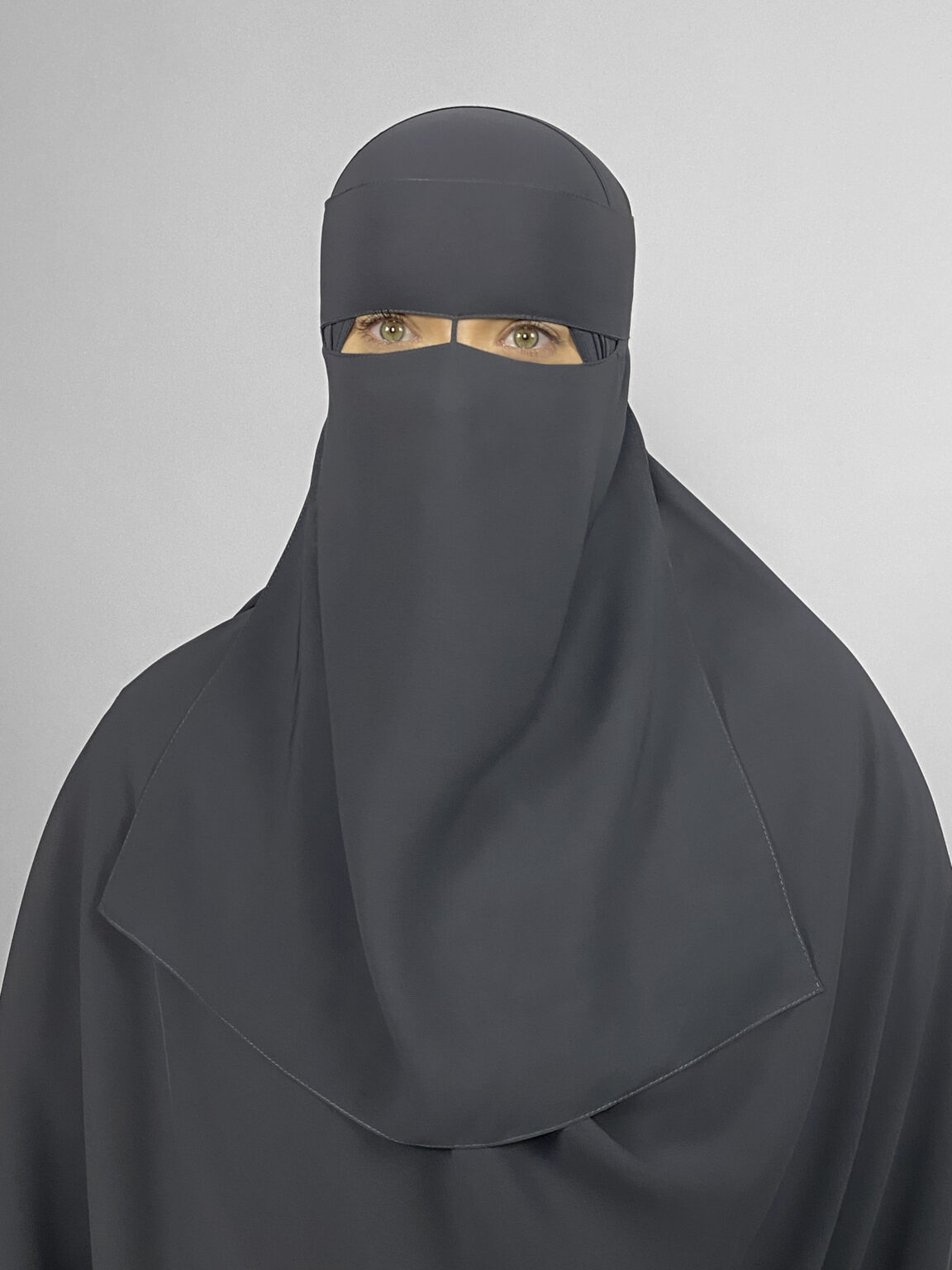 Medium 1 Layer Niqab | Thin Nose String - UKHT LONDON